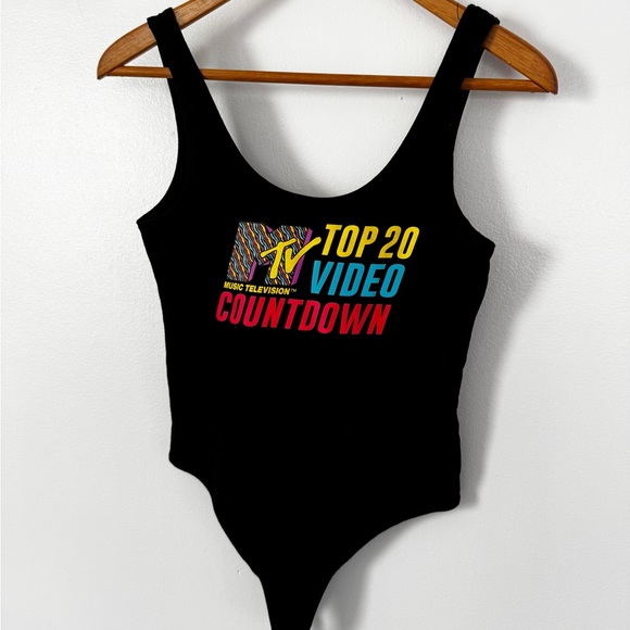 MTV | Tops | Mtv Top 2 Video Countdown Bodysuit | Poshmark